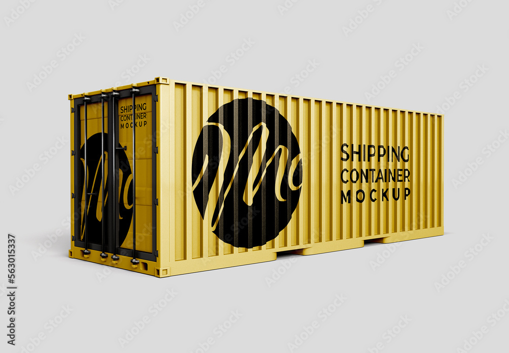 Shipping Container Mockup Stock Template | Adobe Stock