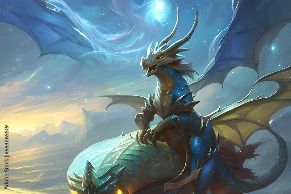 Fantasy Dragon: A Mystical Creature of Legend and Imagination Stock ...