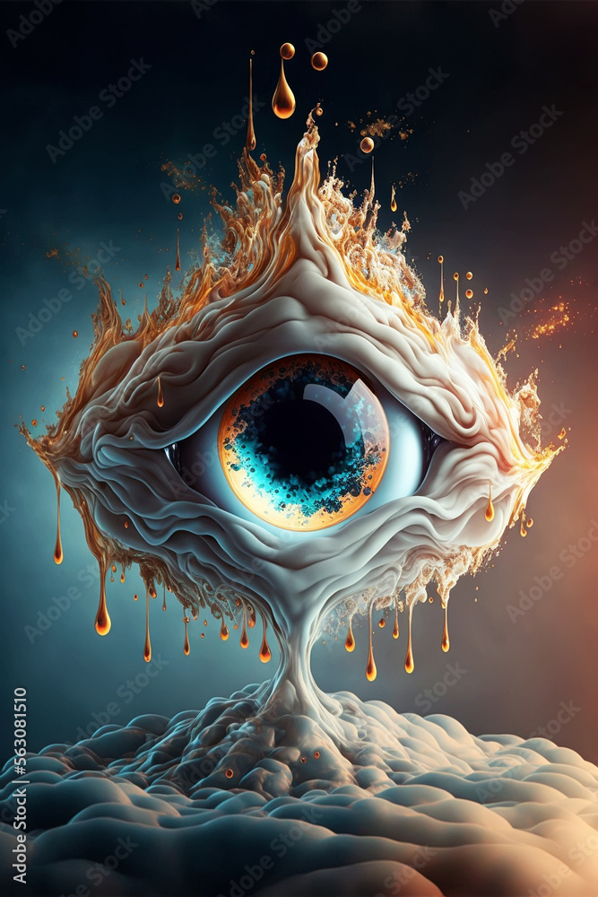 surreal eye Stock Illustration | Adobe Stock