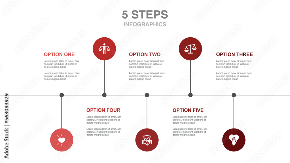 Core values, trust, honesty, ethics, integrity, icons Infographic ...
