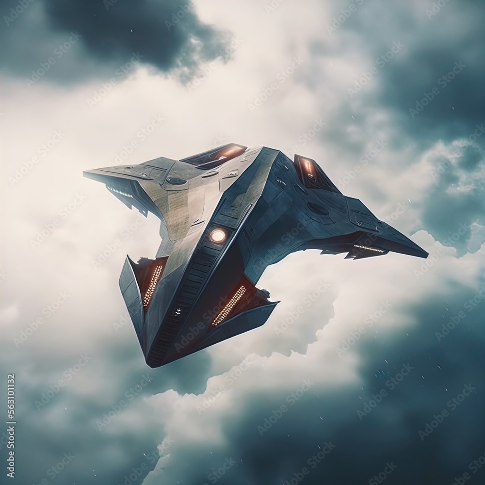 Advanced stealth fighter aircraft. Stock Illustration | Adobe Stock