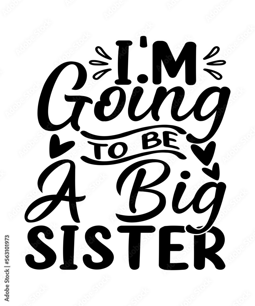 sister svg design bundle. svg files for cricut, svg, big sister svg ...