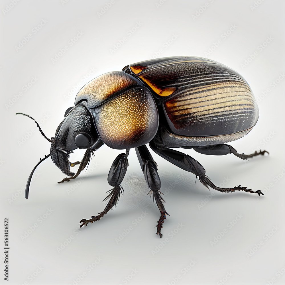 Beetle full body image with white background ultra realistic Stock ...