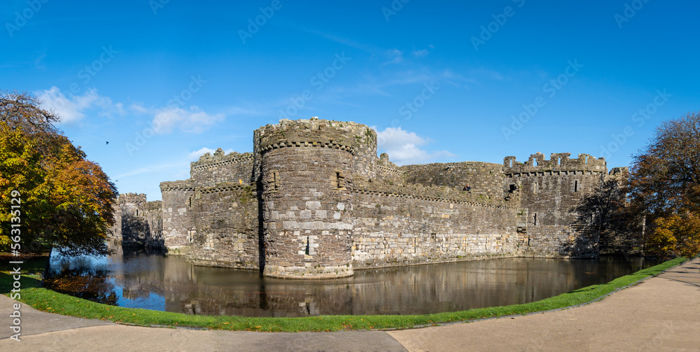 Beaumaris Castle (Castell Biwmares) in Beaumaris, Anglesey, Wales, was ...
