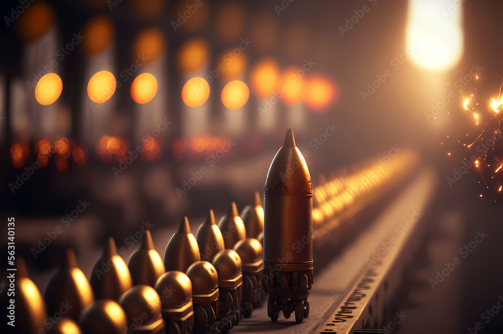 Military plant, factory ammunition for artillery, cartridges for ...