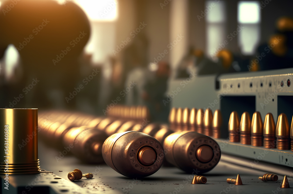 Military plant, factory ammunition for artillery, cartridges for ...