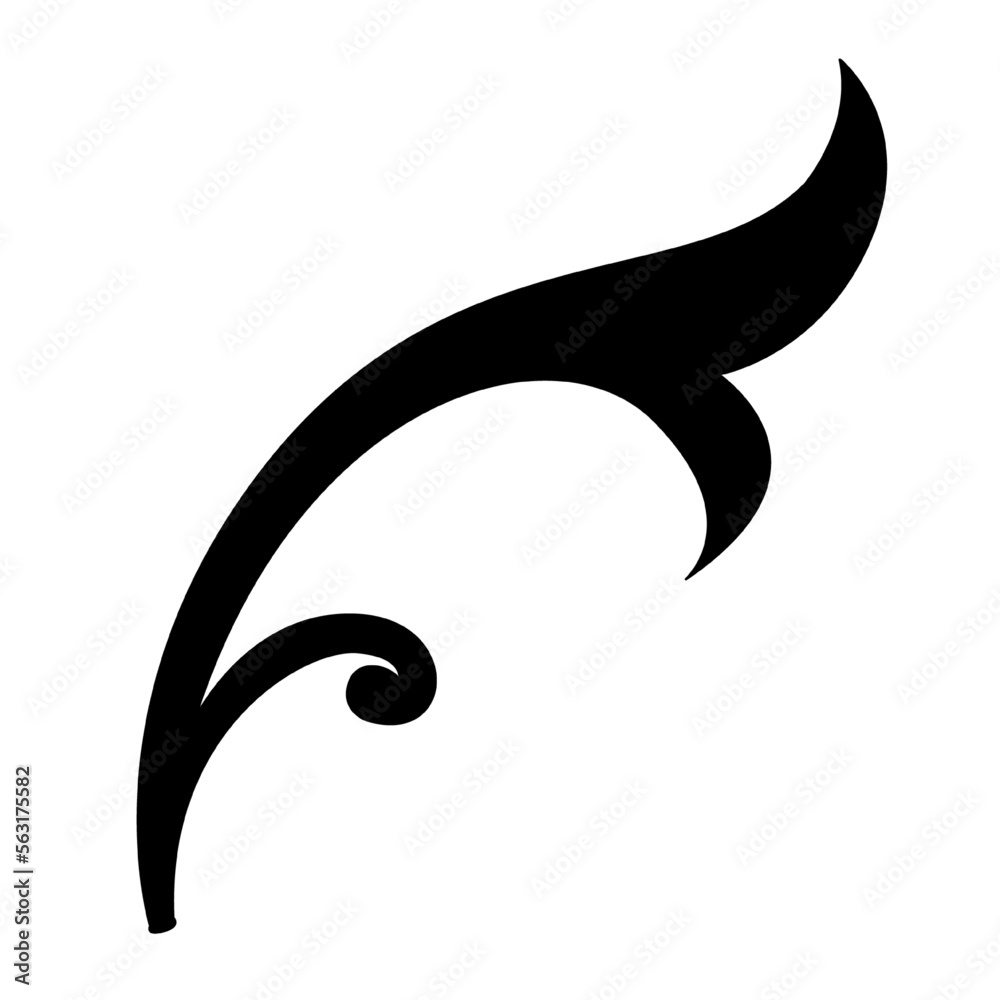 flourish vector, icon, symbol, logo, clipart, isolated. vector ...