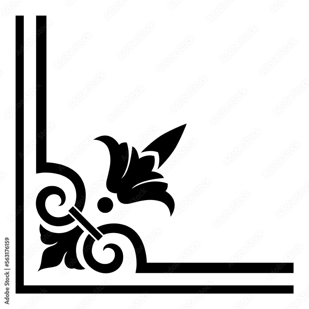 corner vector, icon, symbol, logo, clipart, isolated. vector ...