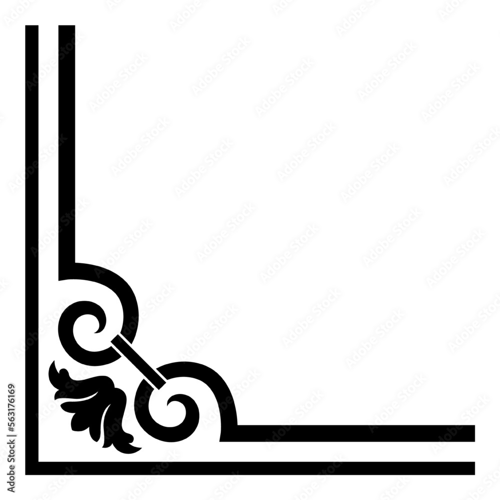 corner vector, icon, symbol, logo, clipart, isolated. vector ...