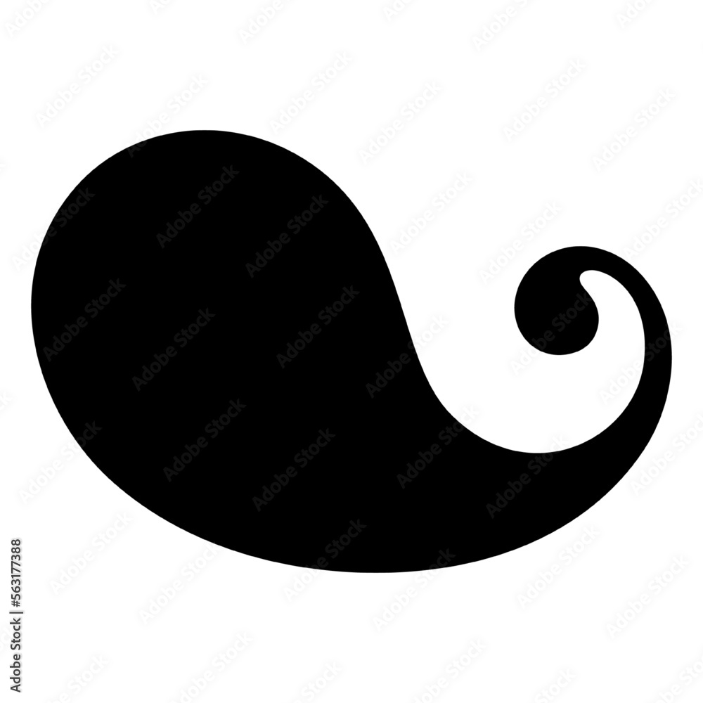 paisly vector, icon, symbol, logo, clipart, isolated. vector ...