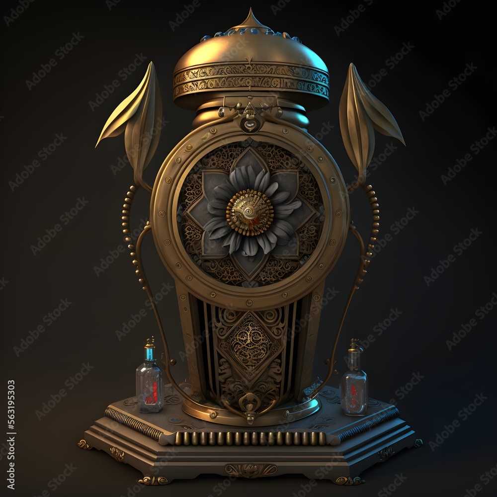 sand clock mechanical ancient egyptian slide lock with a lot of ...