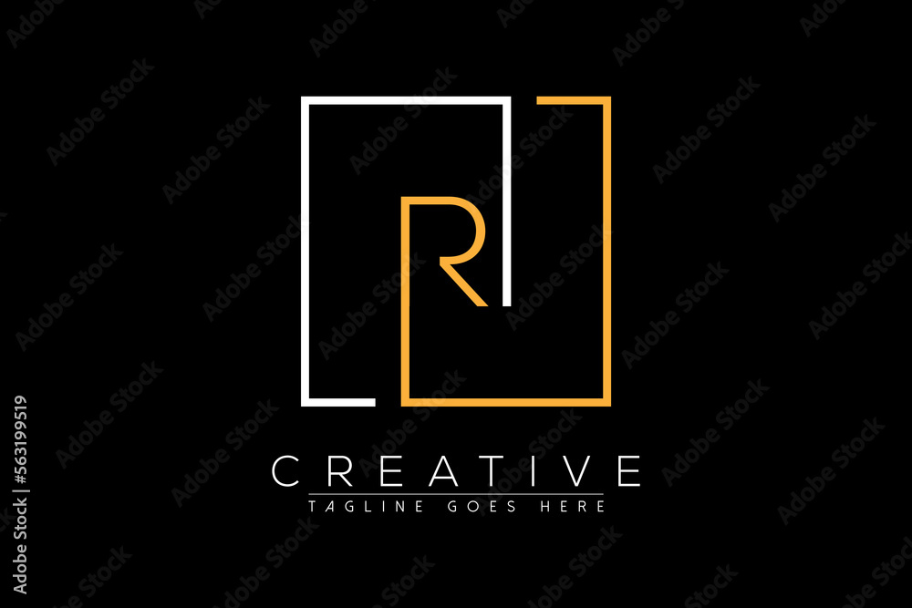 Vetor de Initial letter ri, ir, r, i elegant and luxury Initial with ...