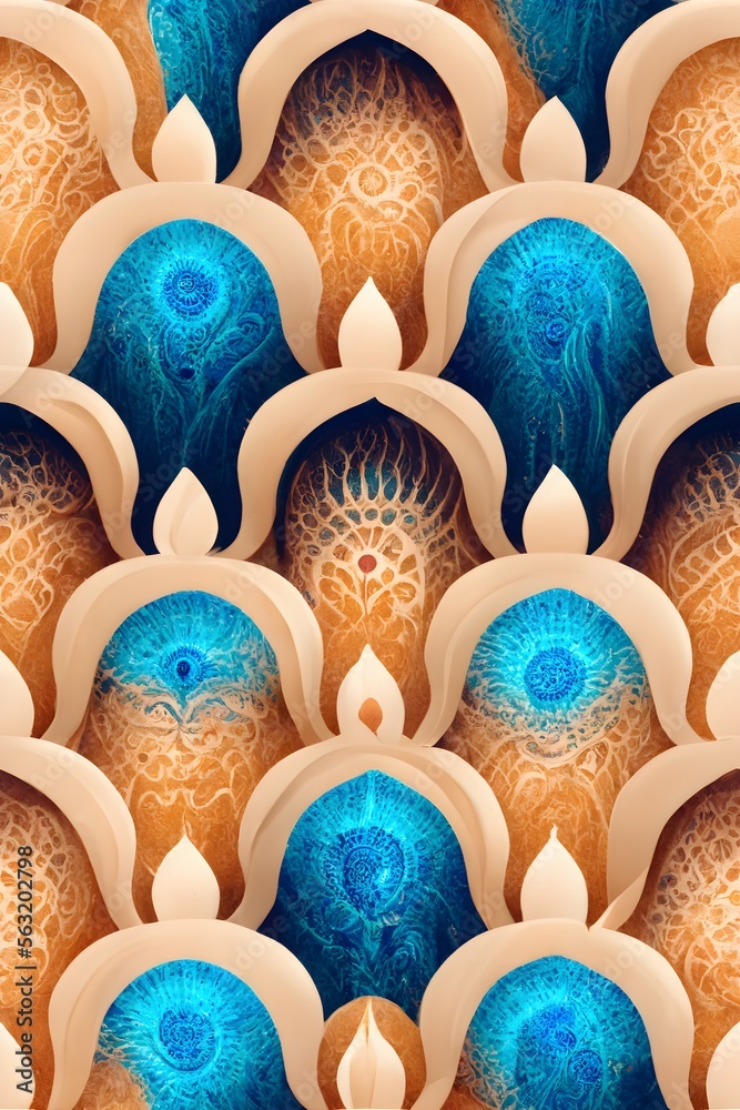 2d seamless pattern inspired by sensuality hindu goddess texture ...