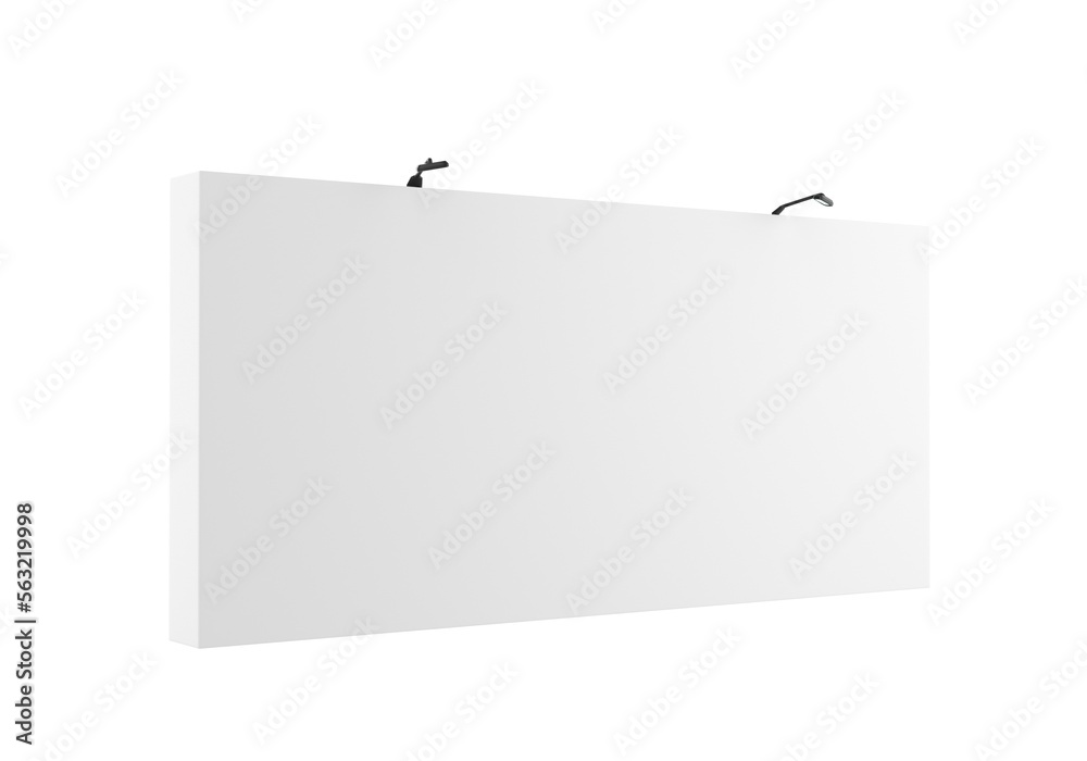 Trade show booth 3d blank white template, illustration. Stock ...