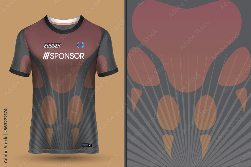 Sports jersey design for sublimation Stock Vector | Adobe Stock