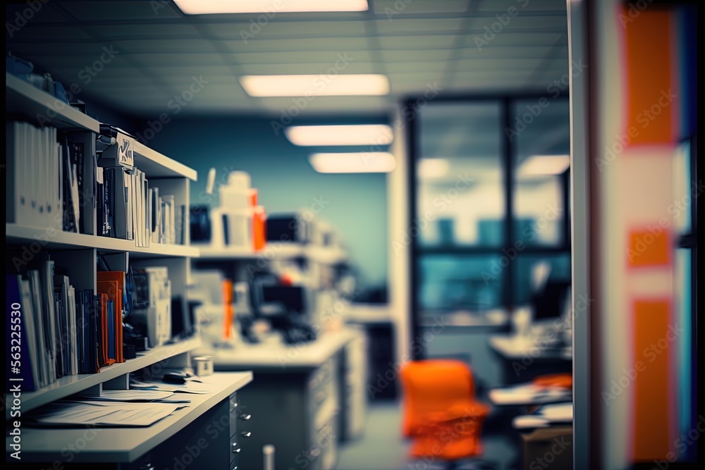 Blurred office room background perfect for website, wallpaper or print ...