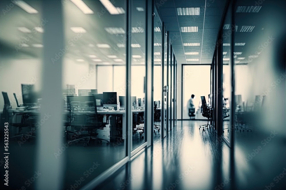 Blurred office room background perfect for website, wallpaper or print ...