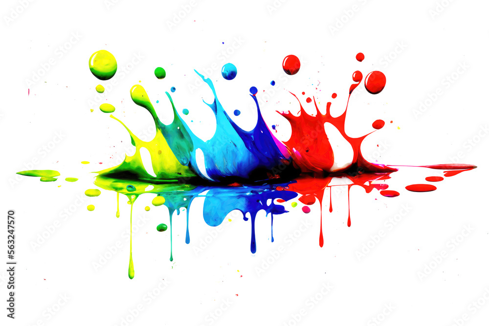 Farbkleckse Stock Illustration | Adobe Stock