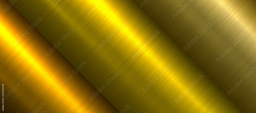 Gold metal background, technology design with brushed metal texture ...