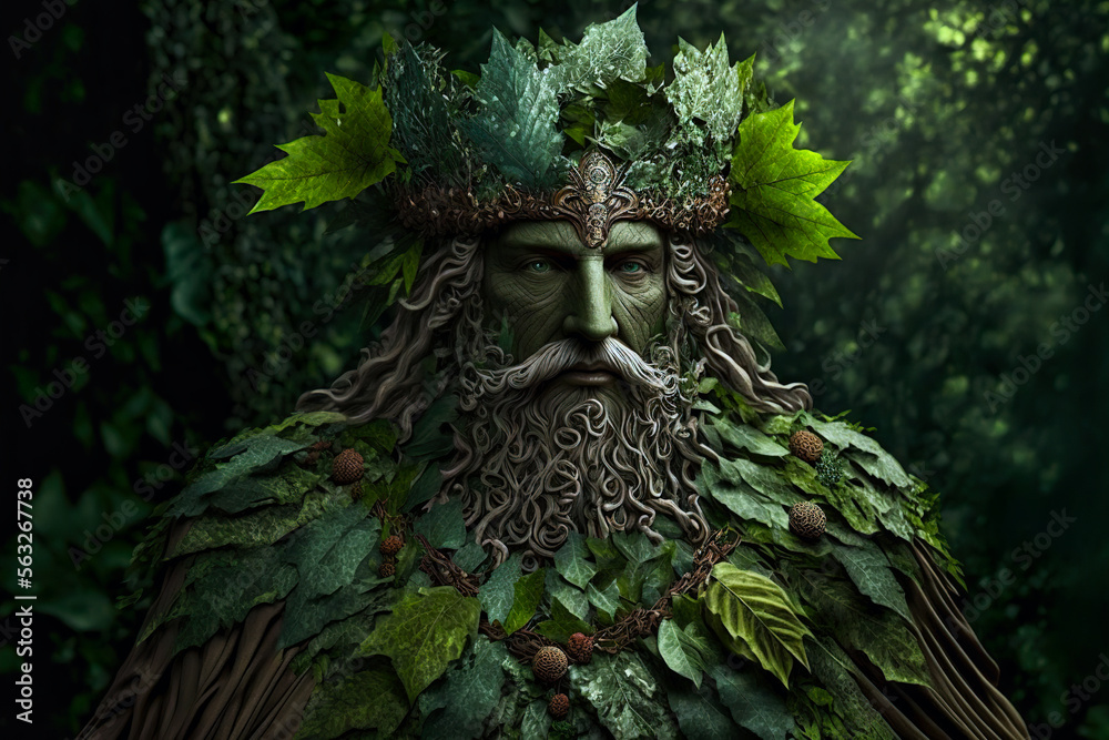 old king of the forest and nature Stock Illustration | Adobe Stock