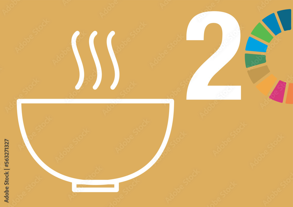 Sustainable Development Goals 2 Zero Hunger Stock Vector | Adobe Stock