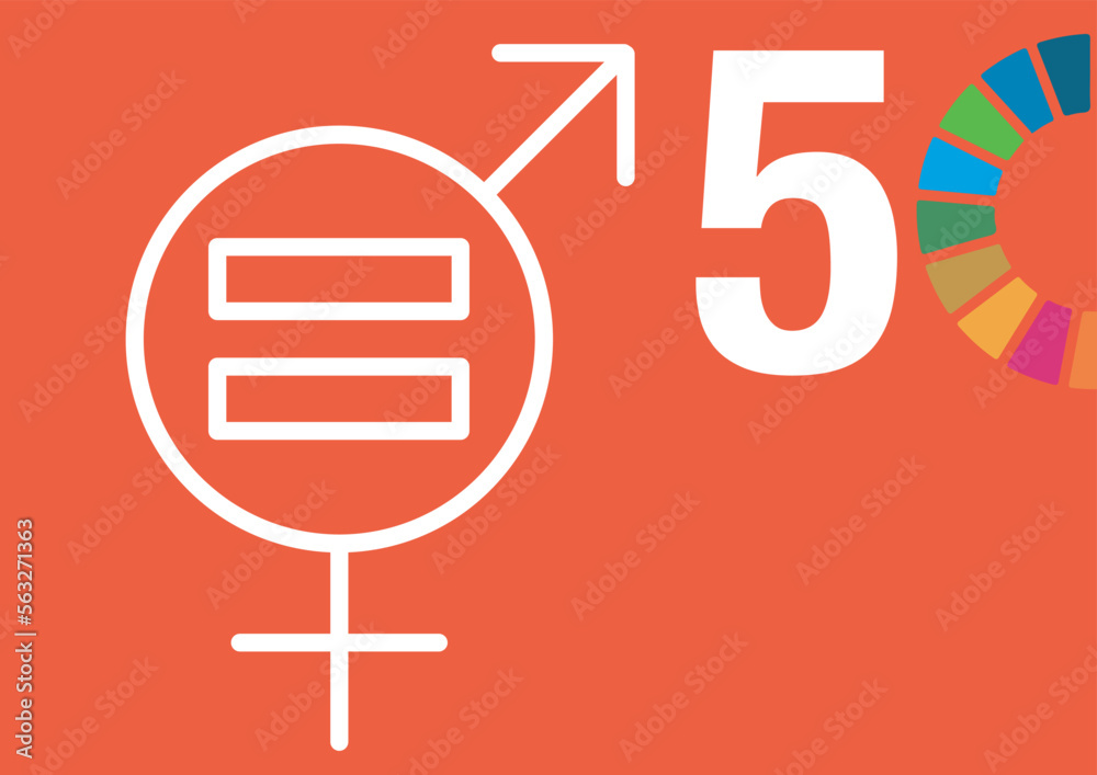 Sustainable Development Goals 5 Gender Equality Stock Vector | Adobe Stock
