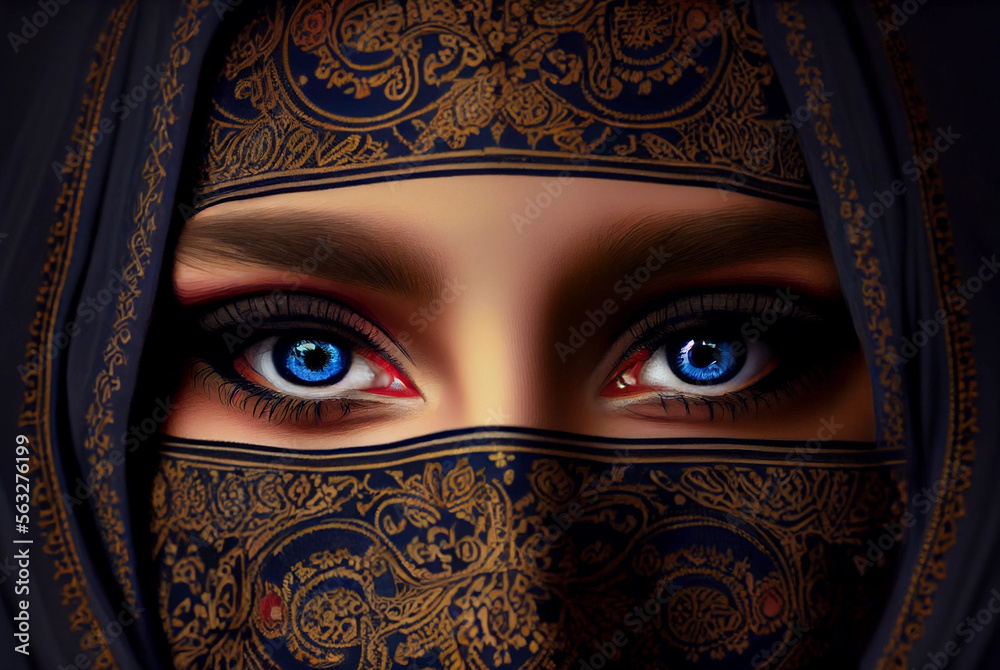 Arabic Eyes Veil