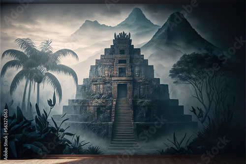 Mayan Temple Art