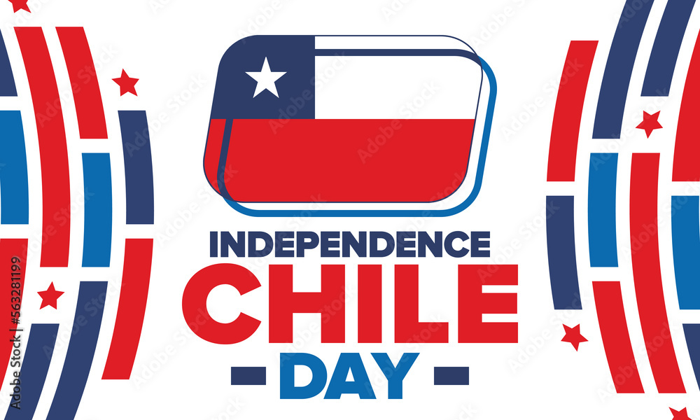 Chile Independence Day. Happy national holiday Fiestas Patrias. Freedom ...
