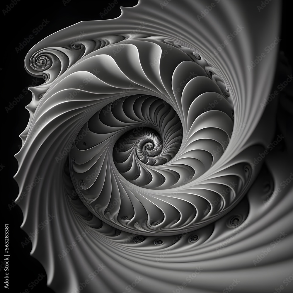tidal whirlpool spiral grayscale relief even lighting pattern smooth ...