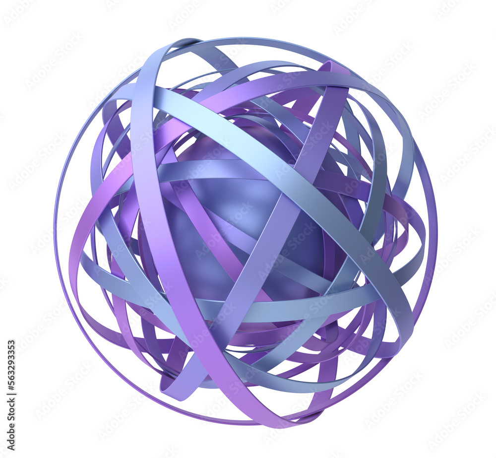 Abstract sphere, 3d render Stock Illustration | Adobe Stock
