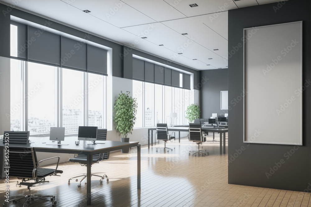 Modern office interior design . Contemporary workspace for creative ...