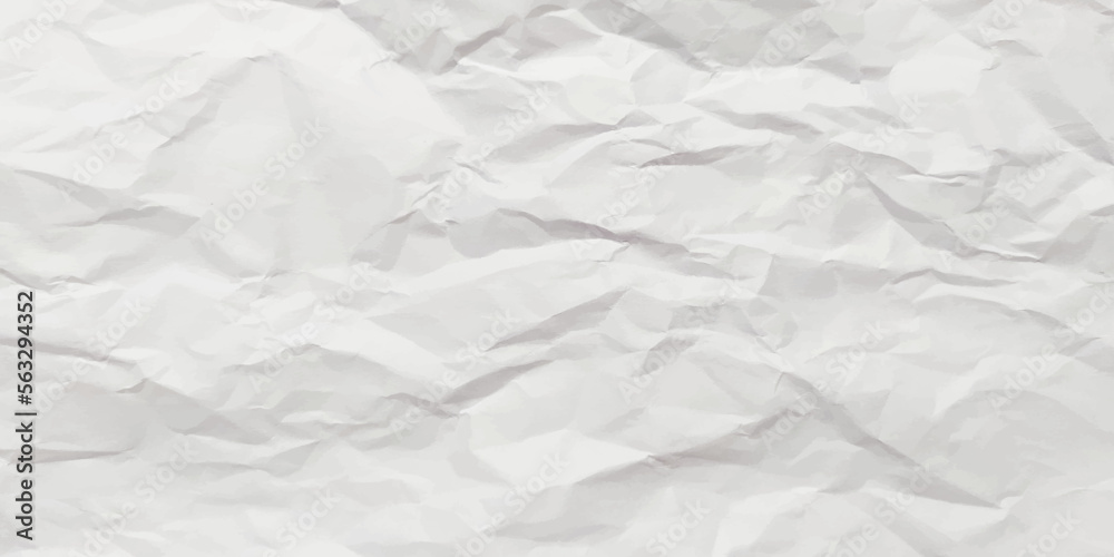 White creased crumpled paper texture can be use as background. Ragged ...