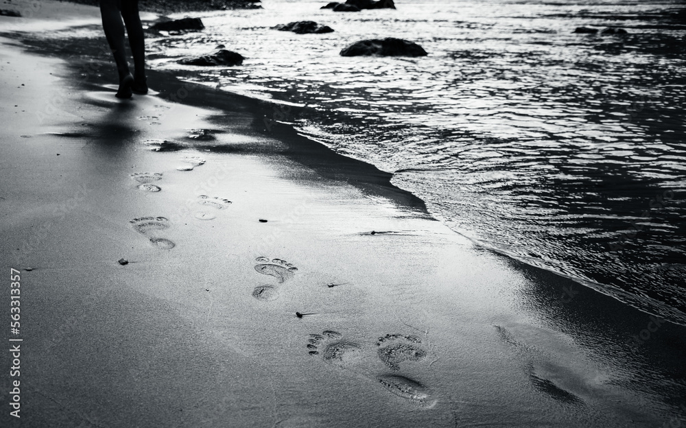 leaving behind footprints. its something like whoever we connect ...