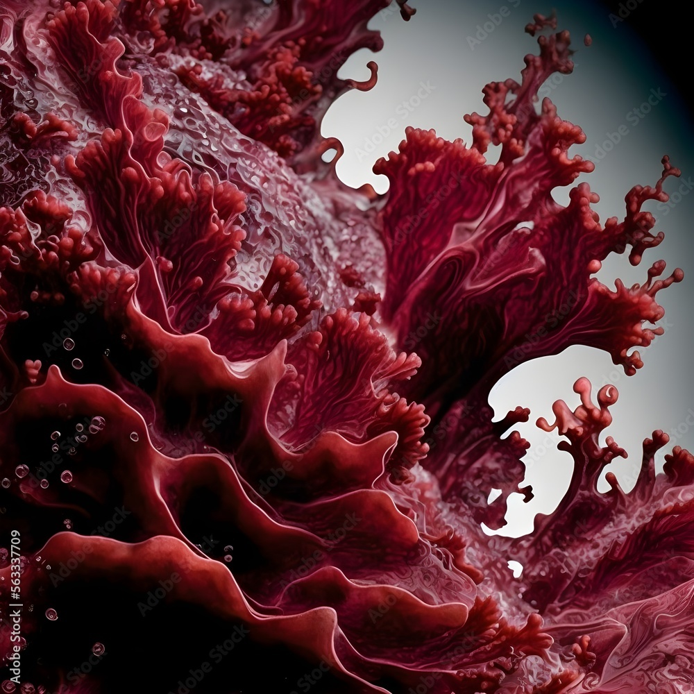 red algae texture no clipping white background Stock Illustration ...