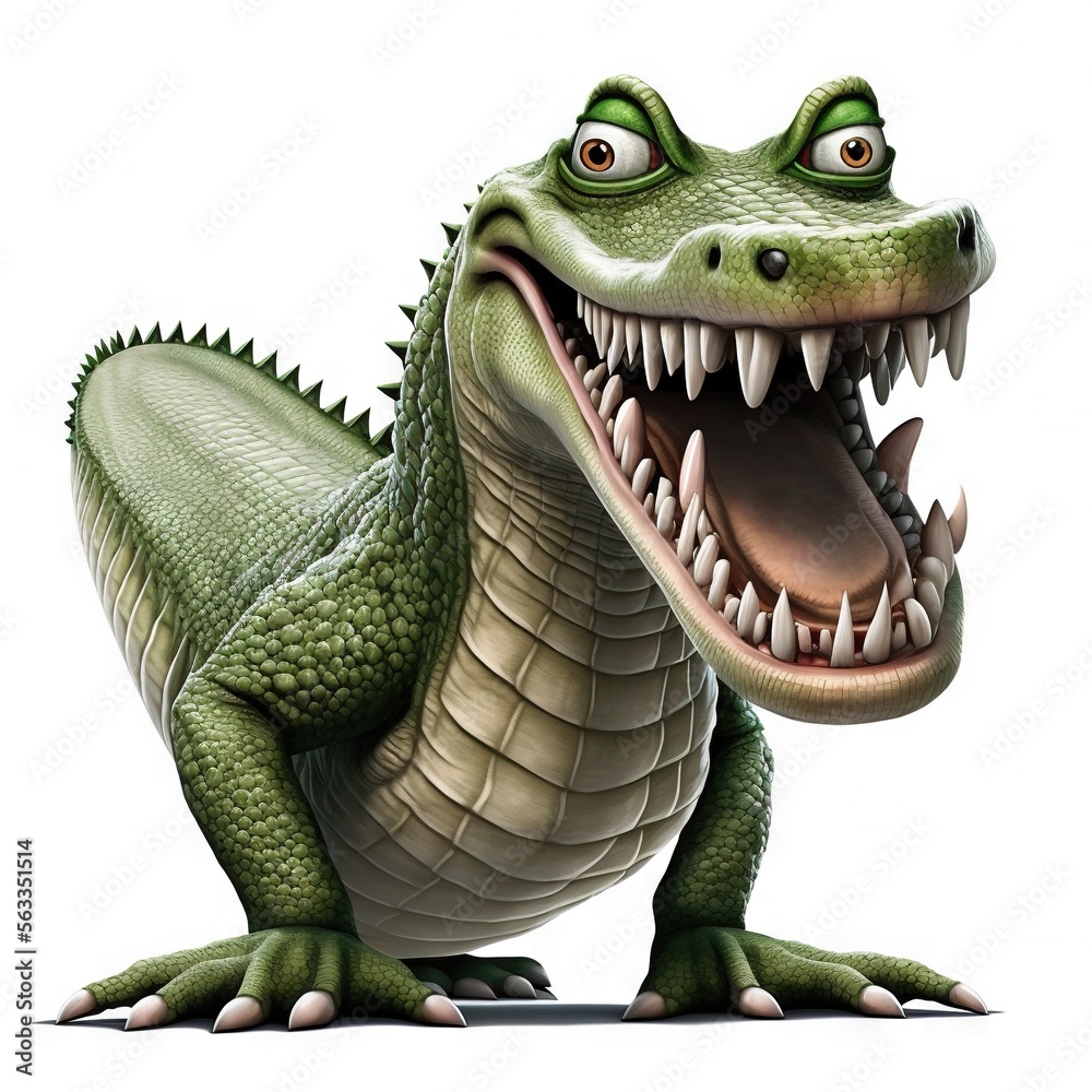 a cartoon dinosaur with its mouth open and teeth wide open, with its ...