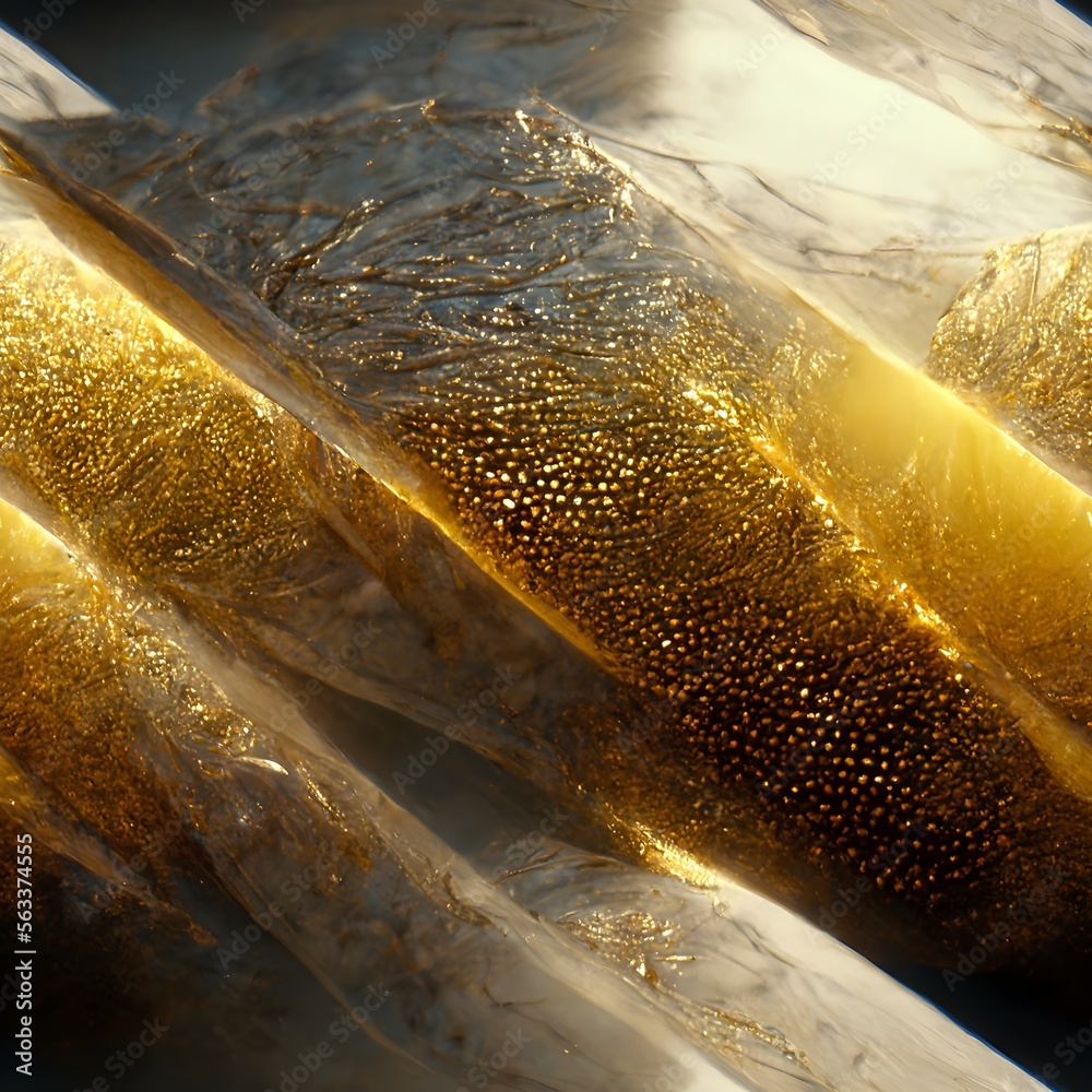golden melt texture with a nested translucent glass white gold ...