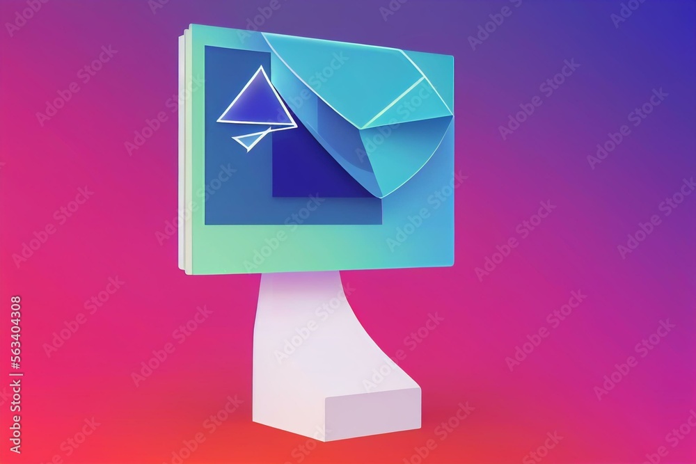 Computer Screen With 90s Retro Software Windows Open On Desktop Vector