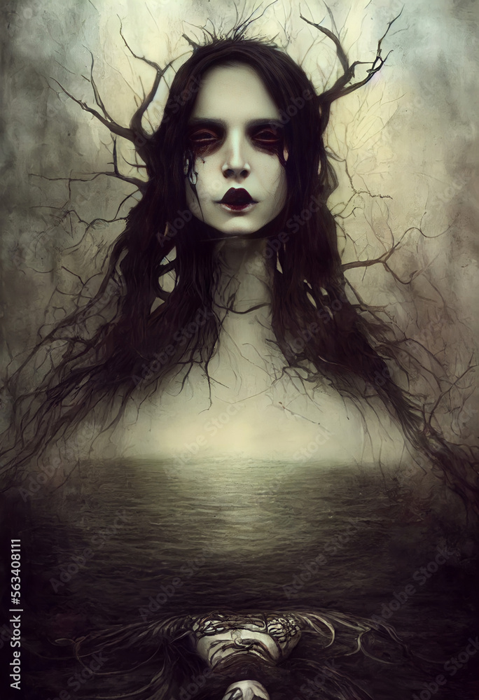 Pagan Witch Hovering over a Cursed Lake [Fantasy / Historic / Horror ...