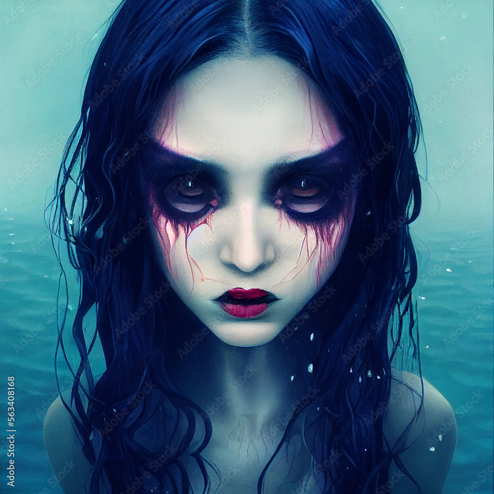 A Terrifying Demonic Siren. Vampiric Mermaid.[Fantasy / Historic ...
