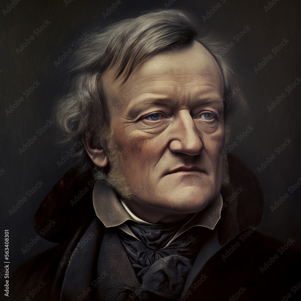 Portrait of Richard Wagner - ai generated Stock Illustration | Adobe Stock