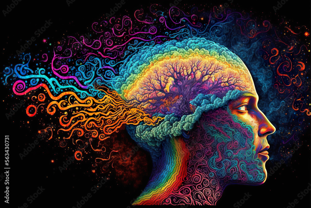 Expanded Consciousness. Generated by Midjourney AI Stock Illustration | Adobe Stock
