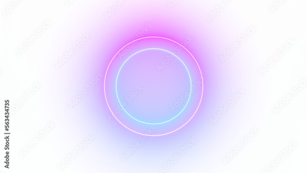 Seamless Loop Cycle Neon Button Sign Light Ellipse Symbol LED Isolated ...