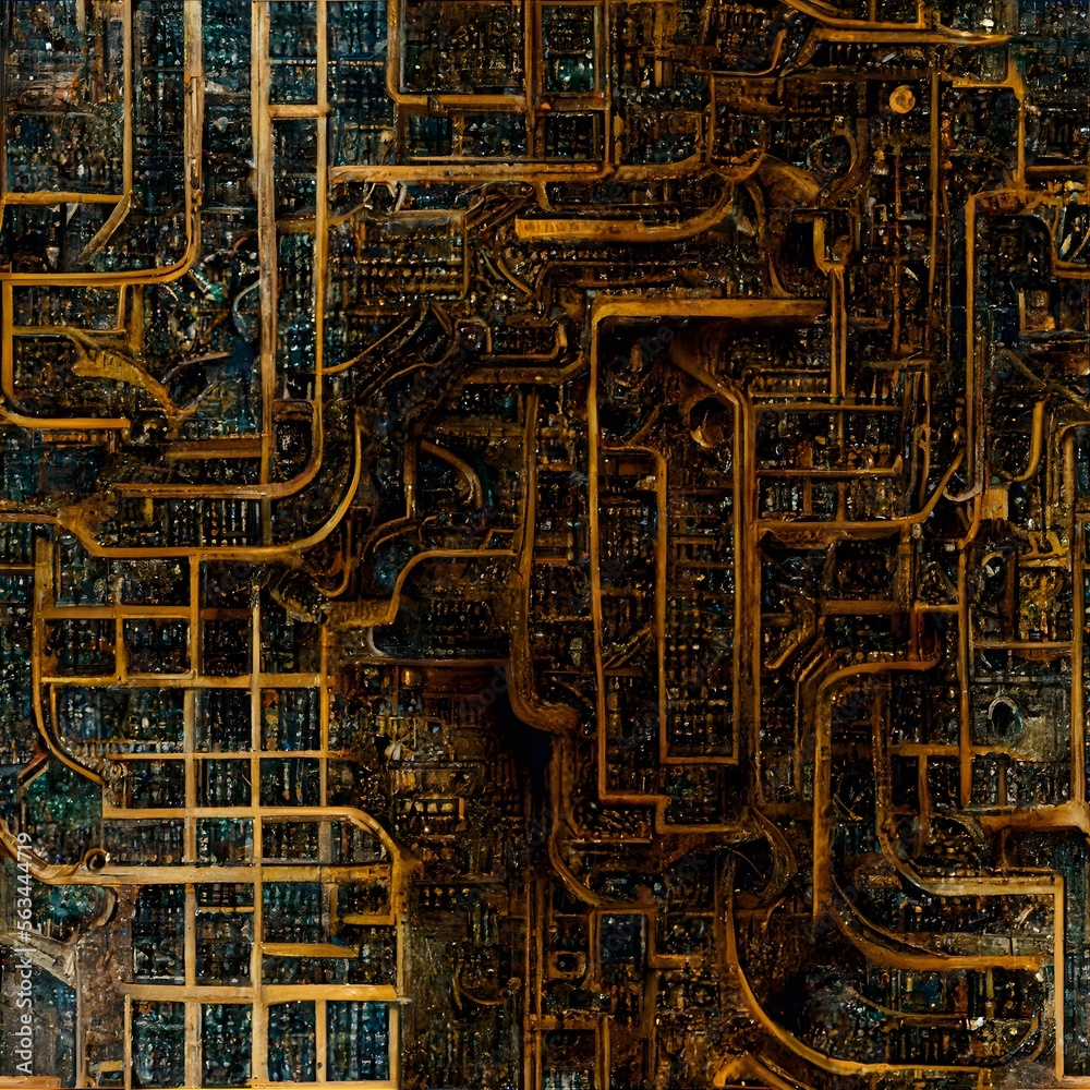 printed circuit board by Peter Gric displacement height soft map ...