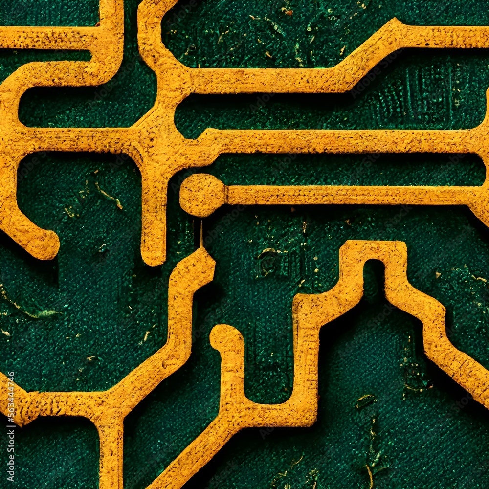 Stock-illustrationen printed circuit board displacement height soft map ...
