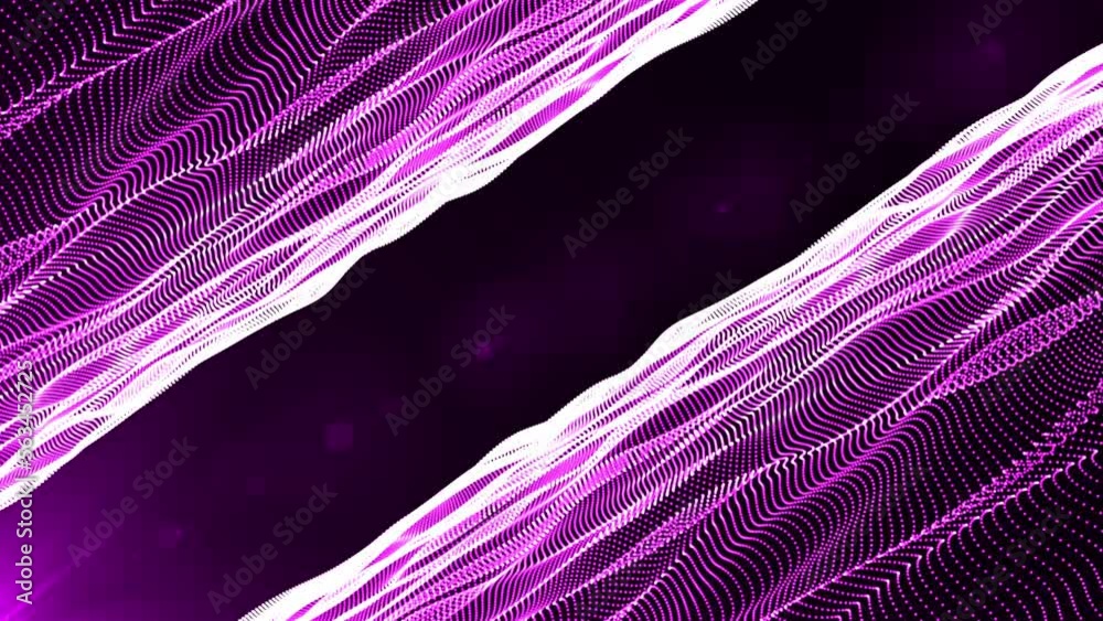 Vídeo do Stock: double beautiful purple particle form, futuristic neon ...
