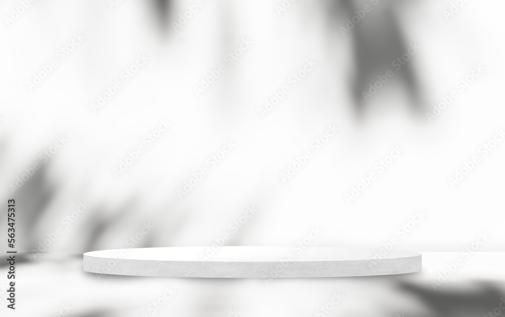 Showcase stand round shape for editing product display studio wall ...