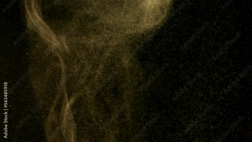 Particles Moving Background flying wave line with flash lights.Particle ...