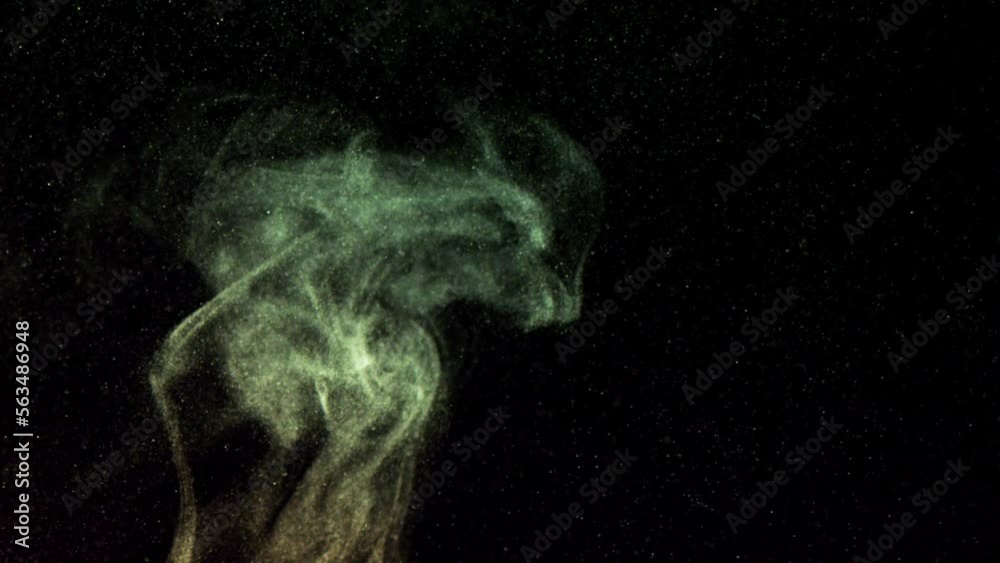 Particles Moving Background flying wave line with flash lights.Particle ...