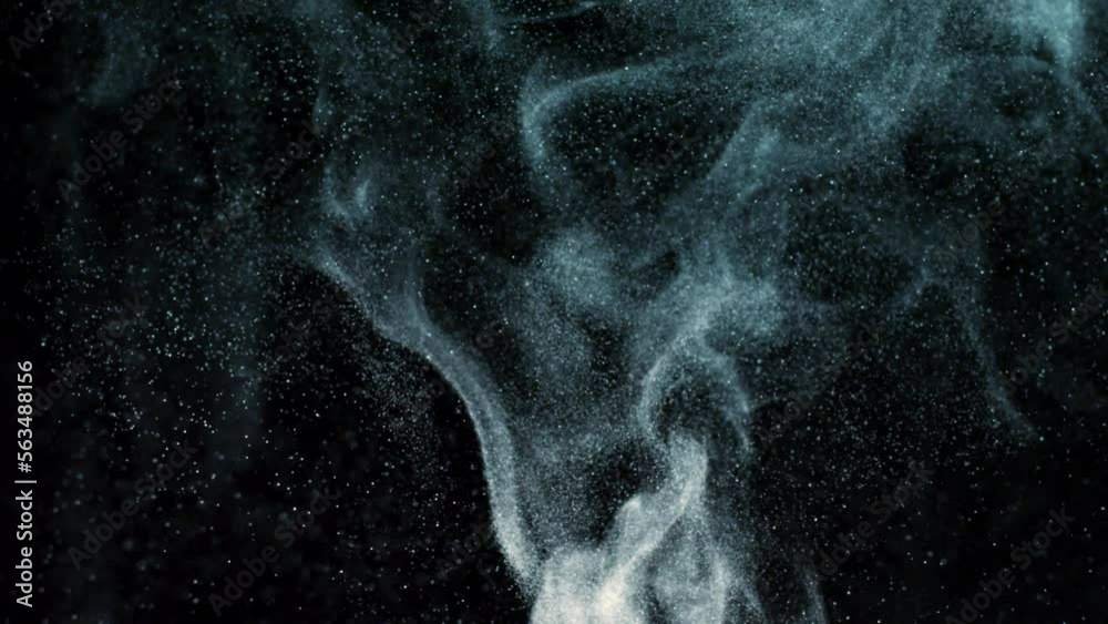 Particles Moving Background flying wave line with flash lights.Particle ...